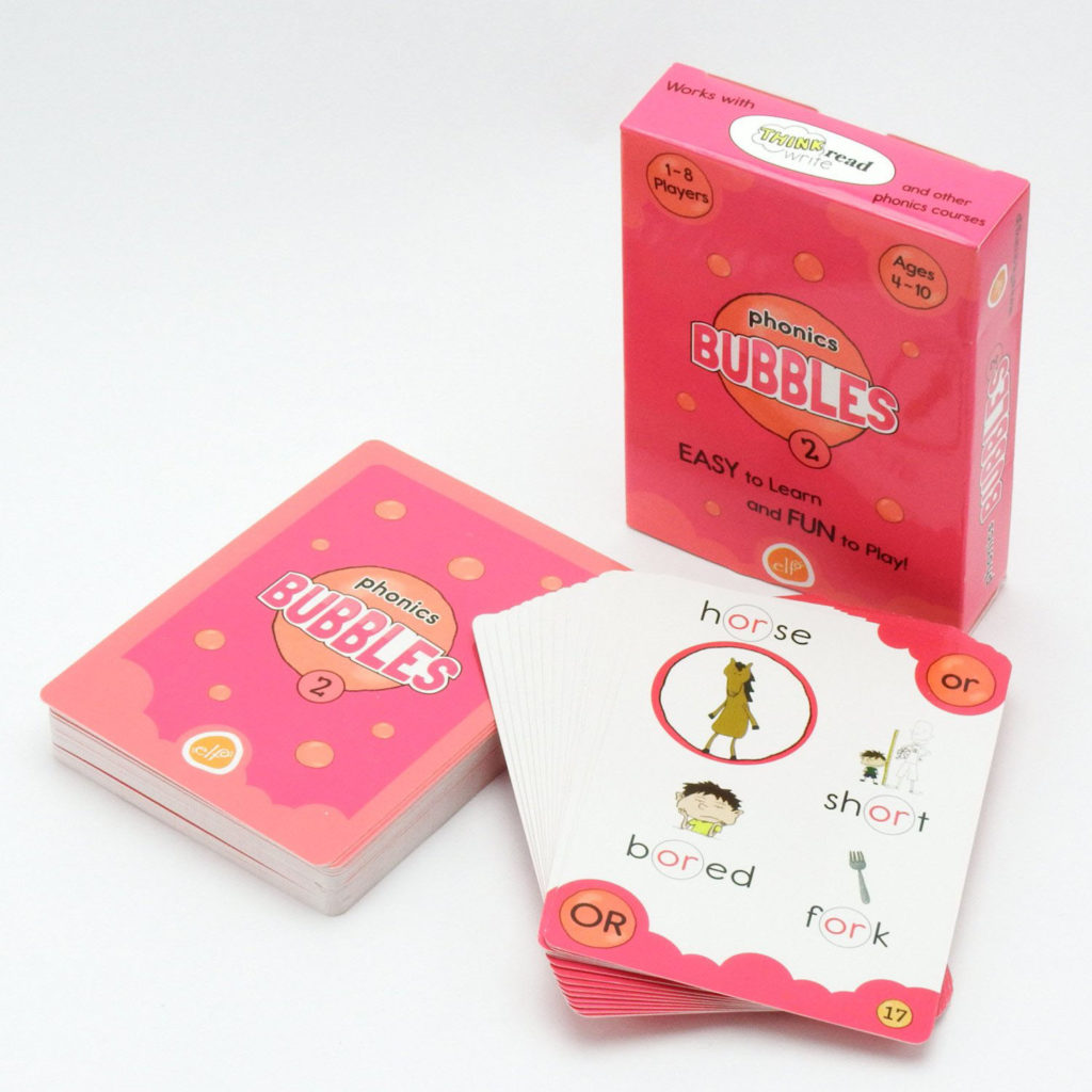 Phonics Bubbles 2 Card Game - ELF Learning