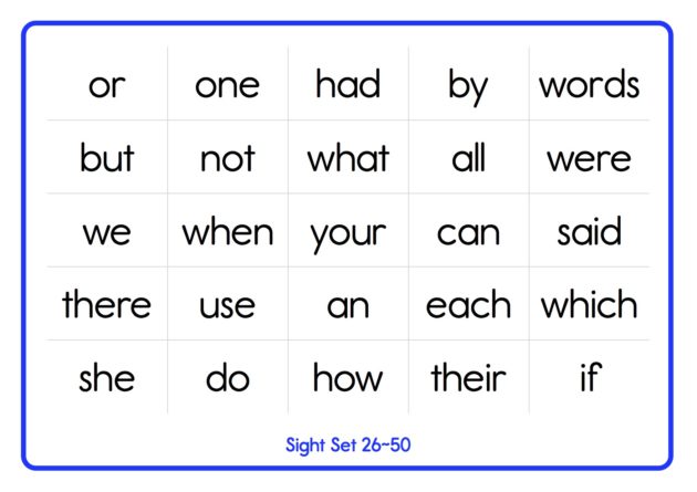 Sight Words 2 - 26~50 - ELF Learning
