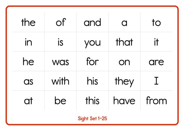 Sight Words 1 - 1~25 - ELF Learning